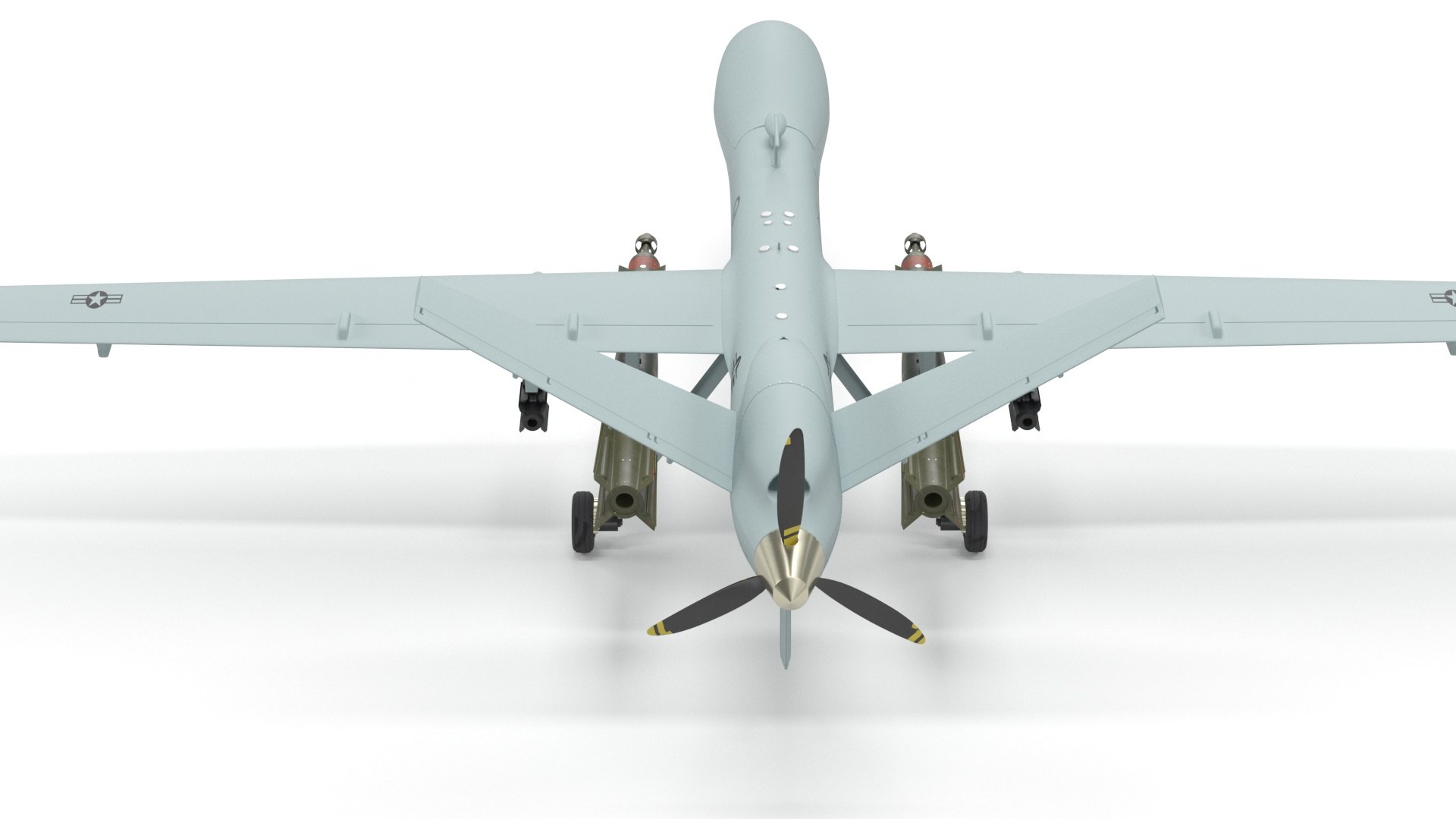 General Atomics UAV MQ-9 Reaper Military Aircraft Drone 3D model ...