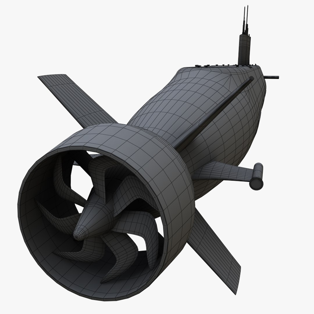 3d Submarine Sub Marine Model