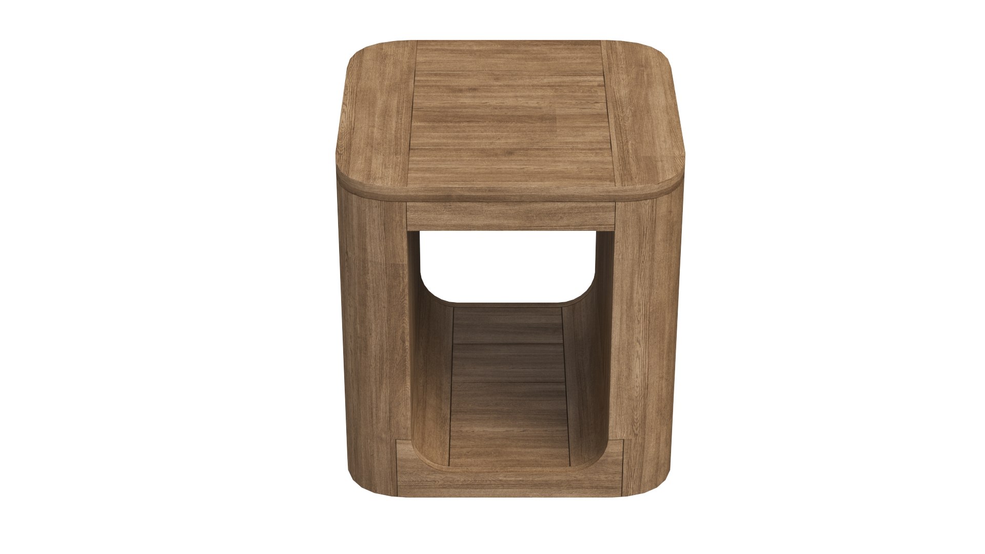 RH Oslo Open Teak Square Side Table 3D Model - TurboSquid 2156181
