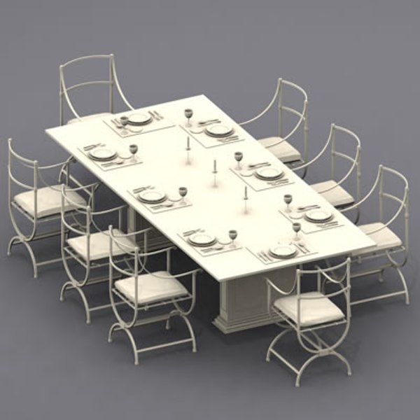 table group 3d model
