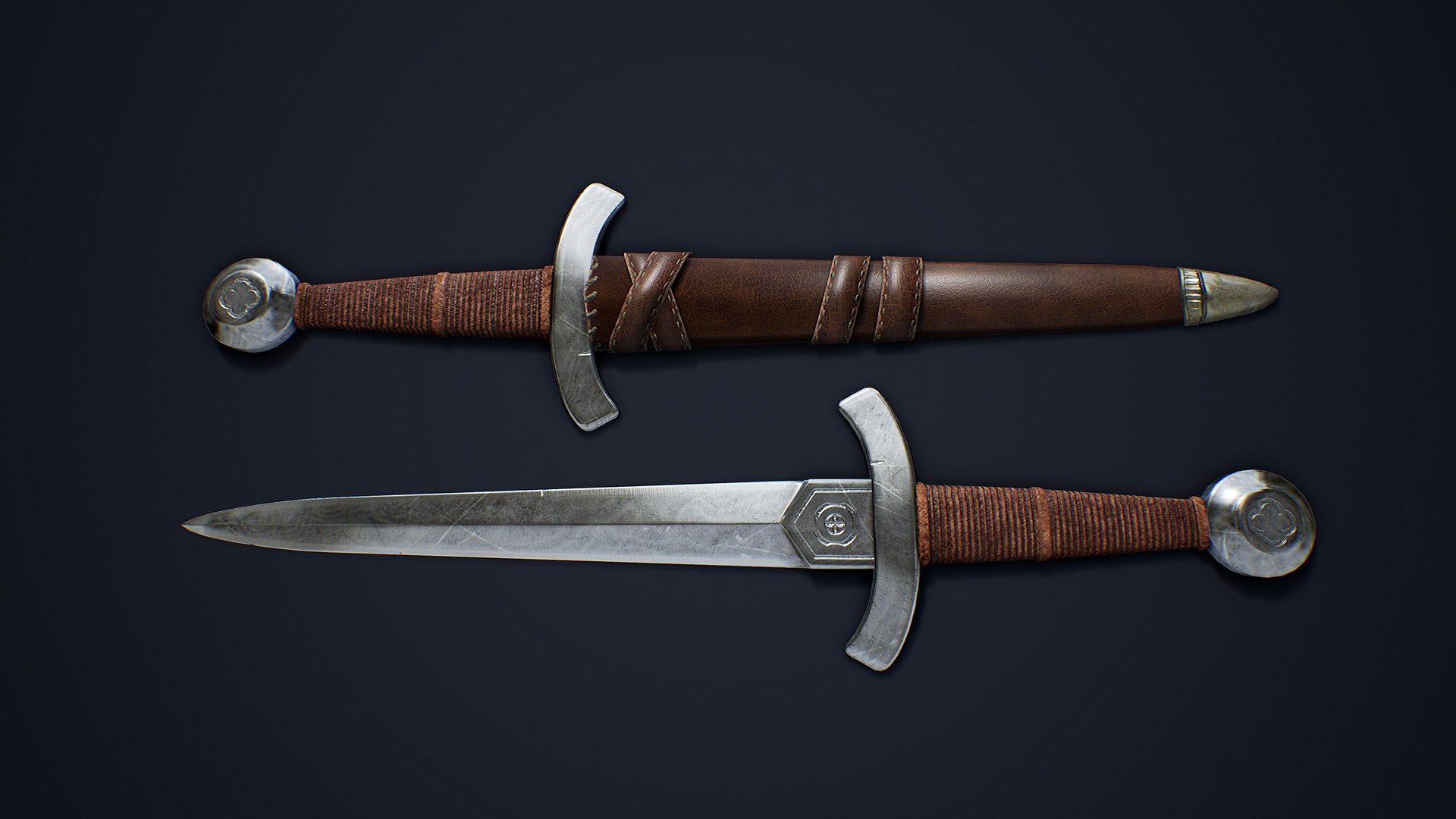 Medieval Dagger 3D Model - TurboSquid 1814136