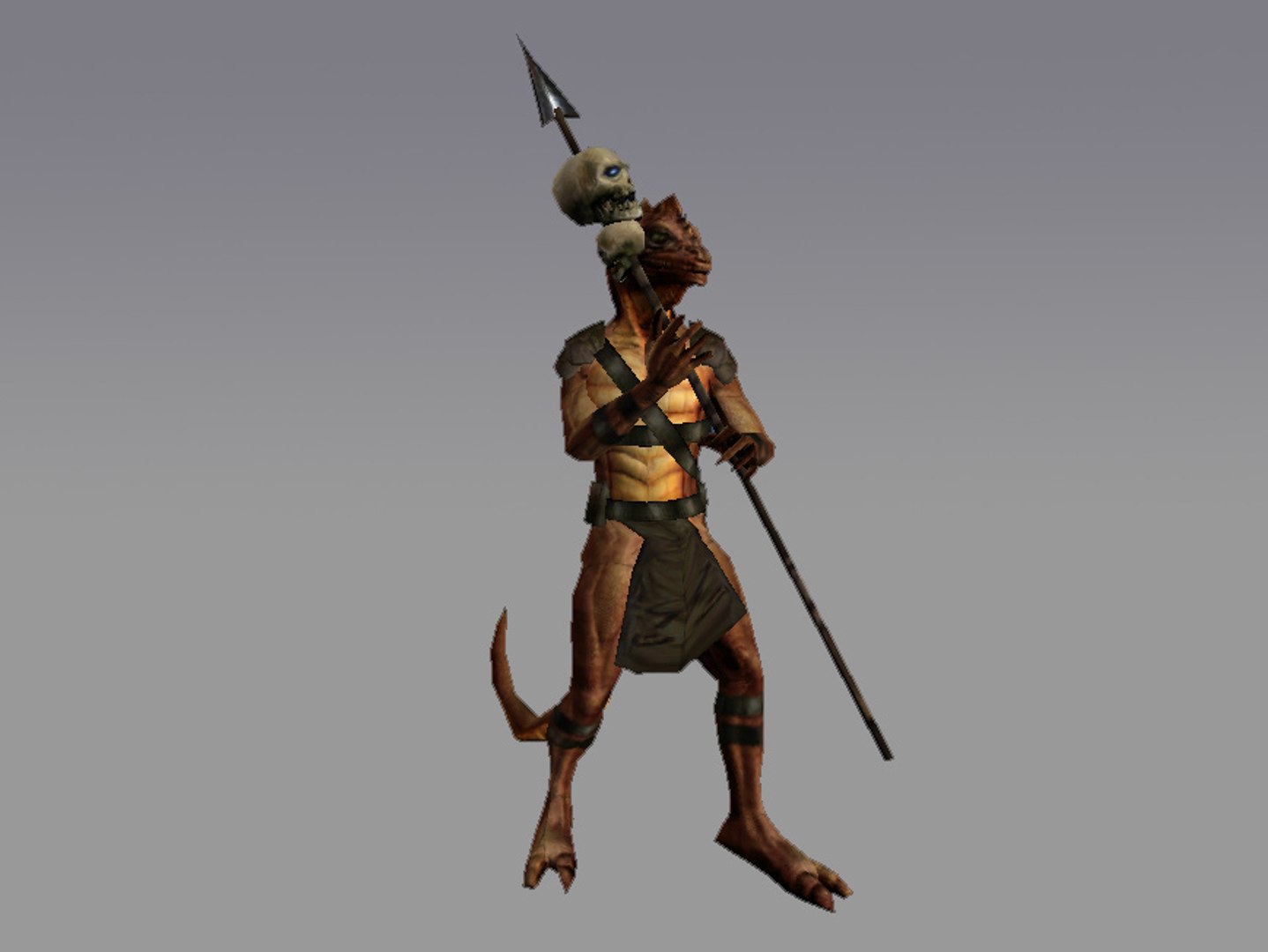 3s lizarman rpg character