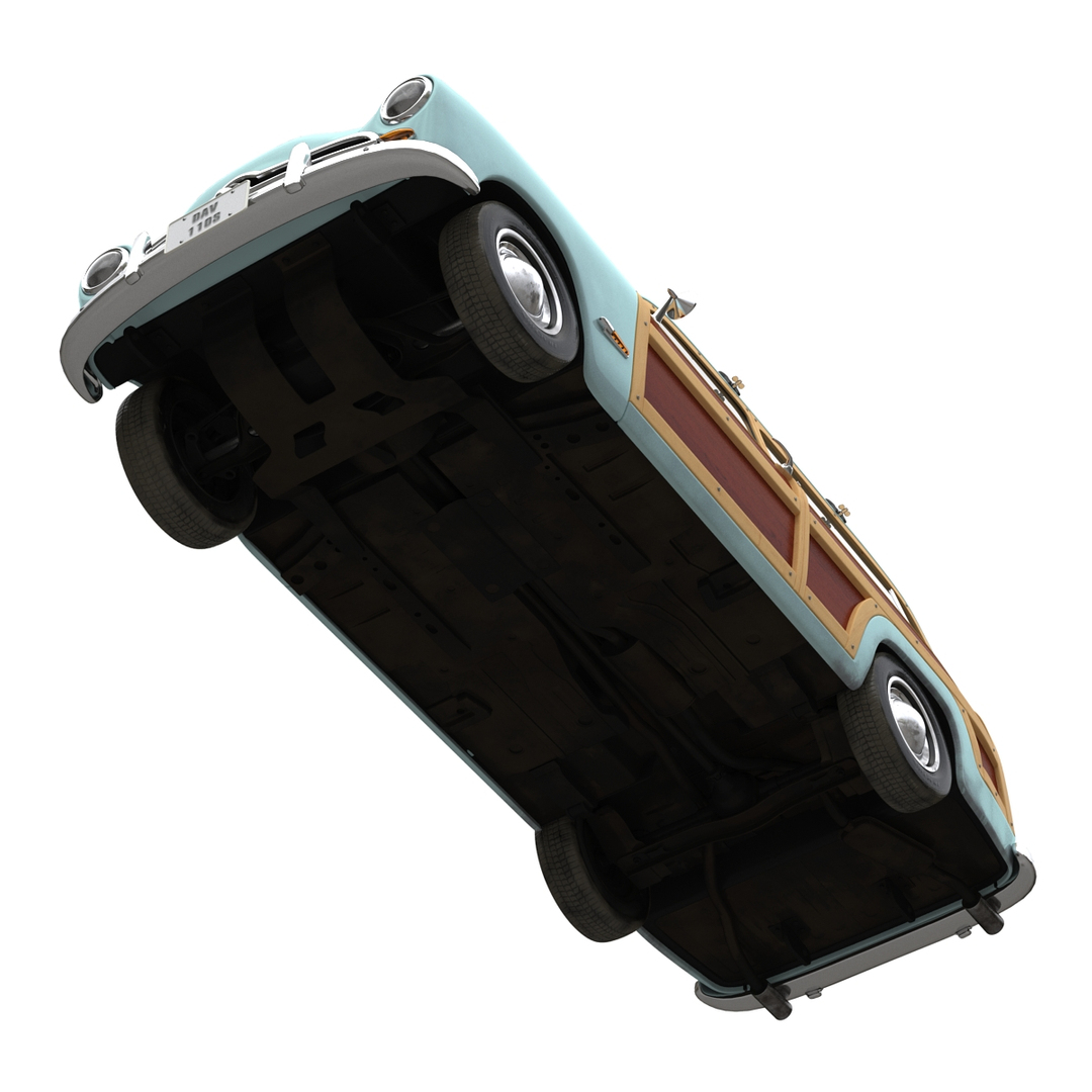 generic retro car 2 3d model