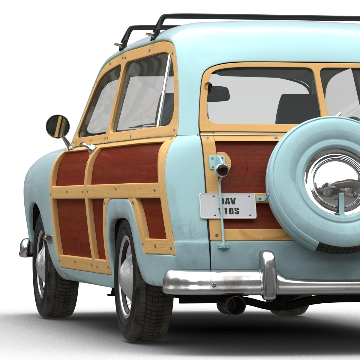 generic retro car 2 3d model