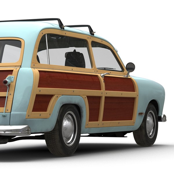 generic retro car 2 3d model