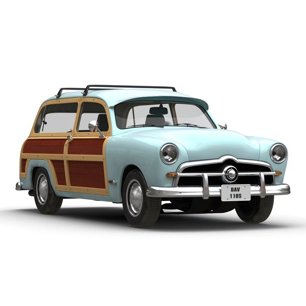 generic retro car 2 3d model