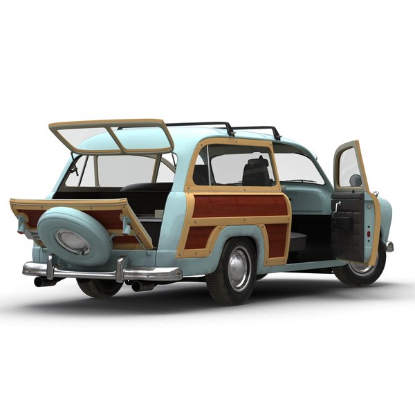 generic retro car 2 3d model