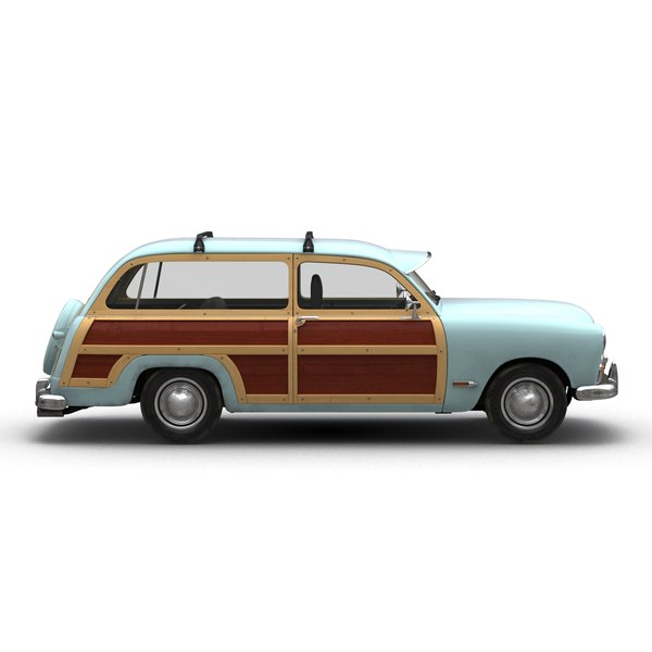 generic retro car 2 3d model