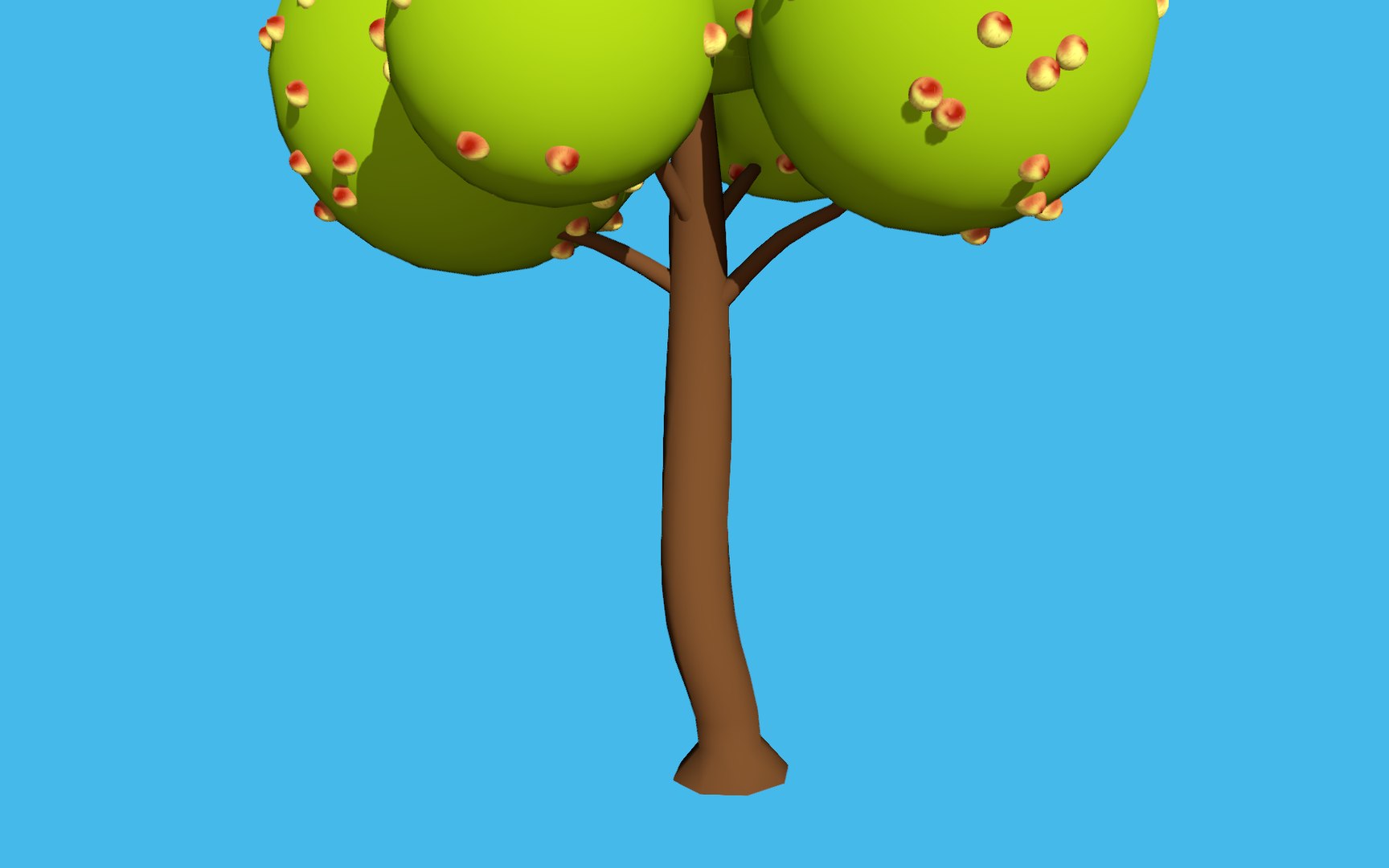 3D 3D Stylized Apple Tree Big And Smal Cinema4D And Blender Model ...