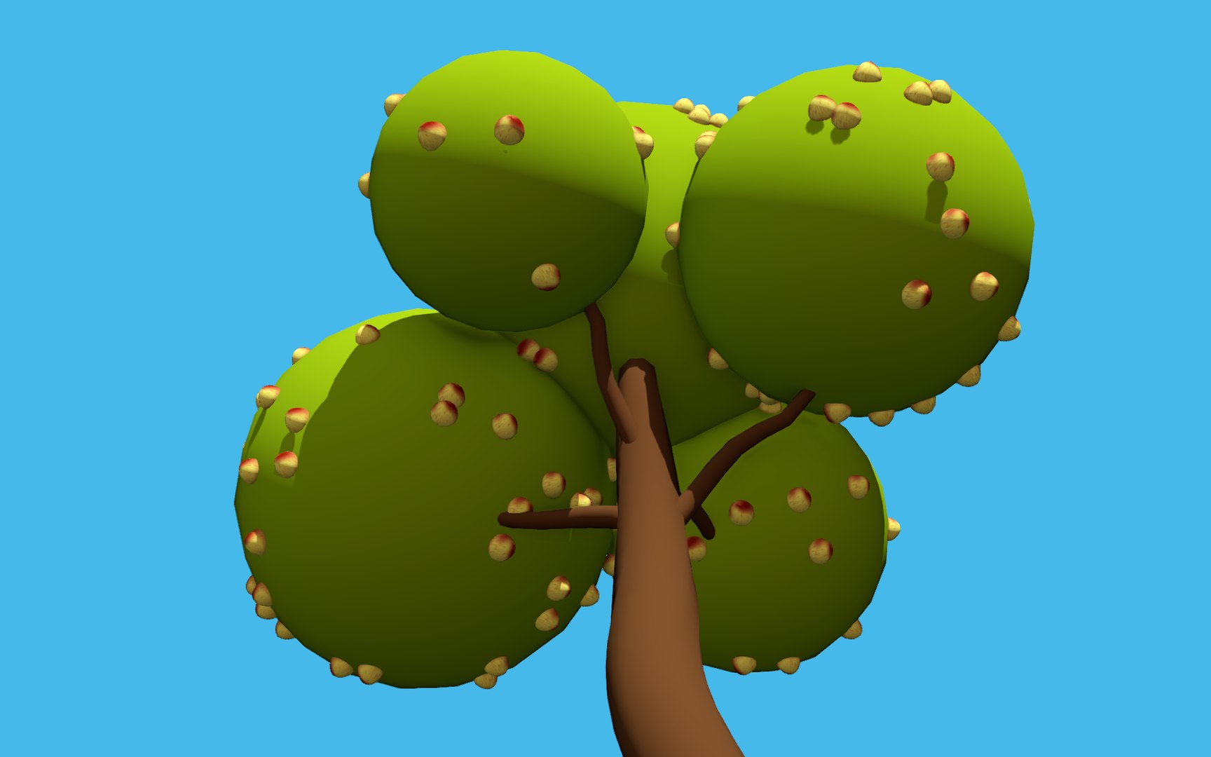 3D 3D Stylized Apple Tree Big And Smal Cinema4D And Blender Model ...