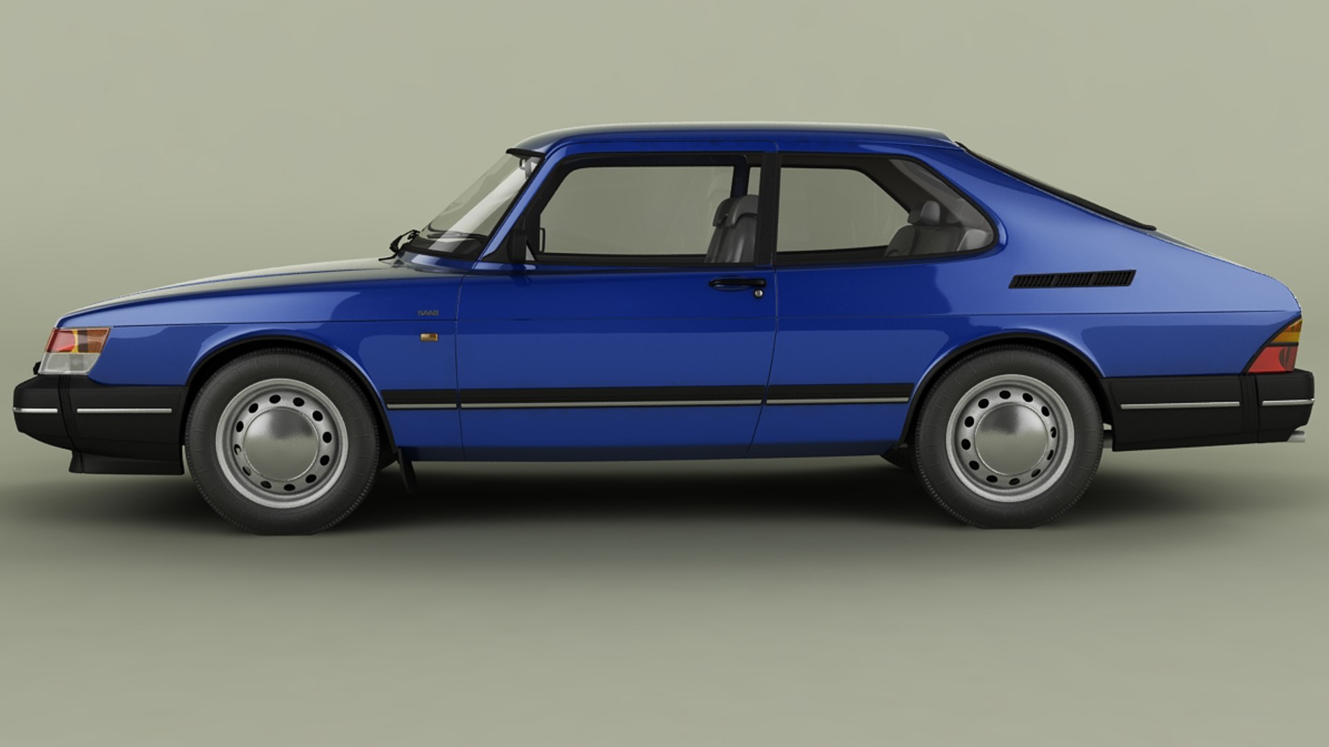 3D Saab 900 3-door Model - TurboSquid 2415904