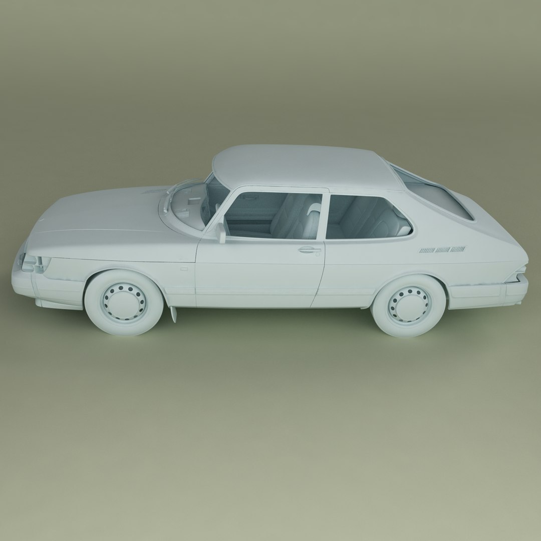 3D Saab 900 3-door Model - TurboSquid 2415904