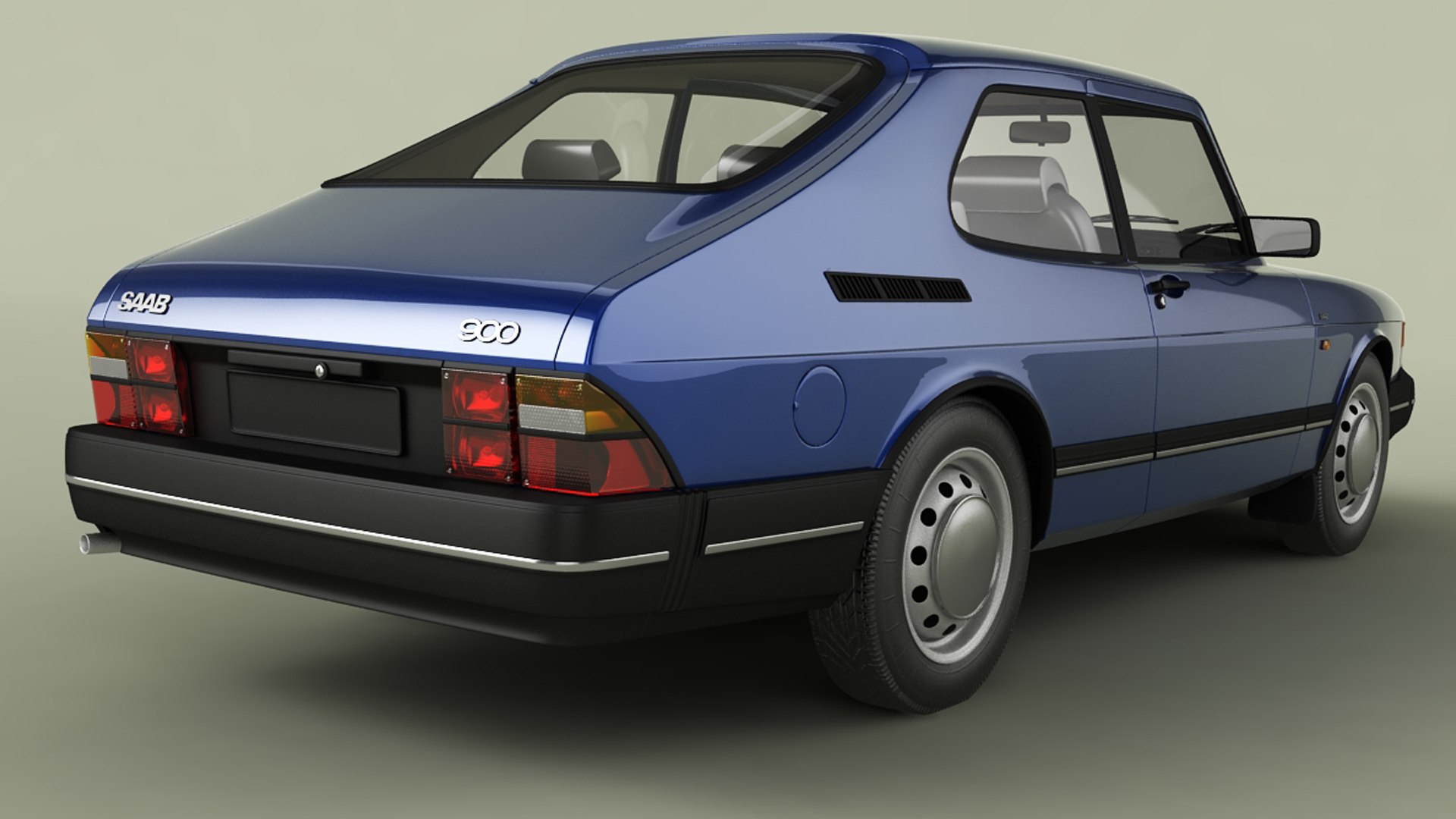 3D Saab 900 3-door Model - TurboSquid 2415904