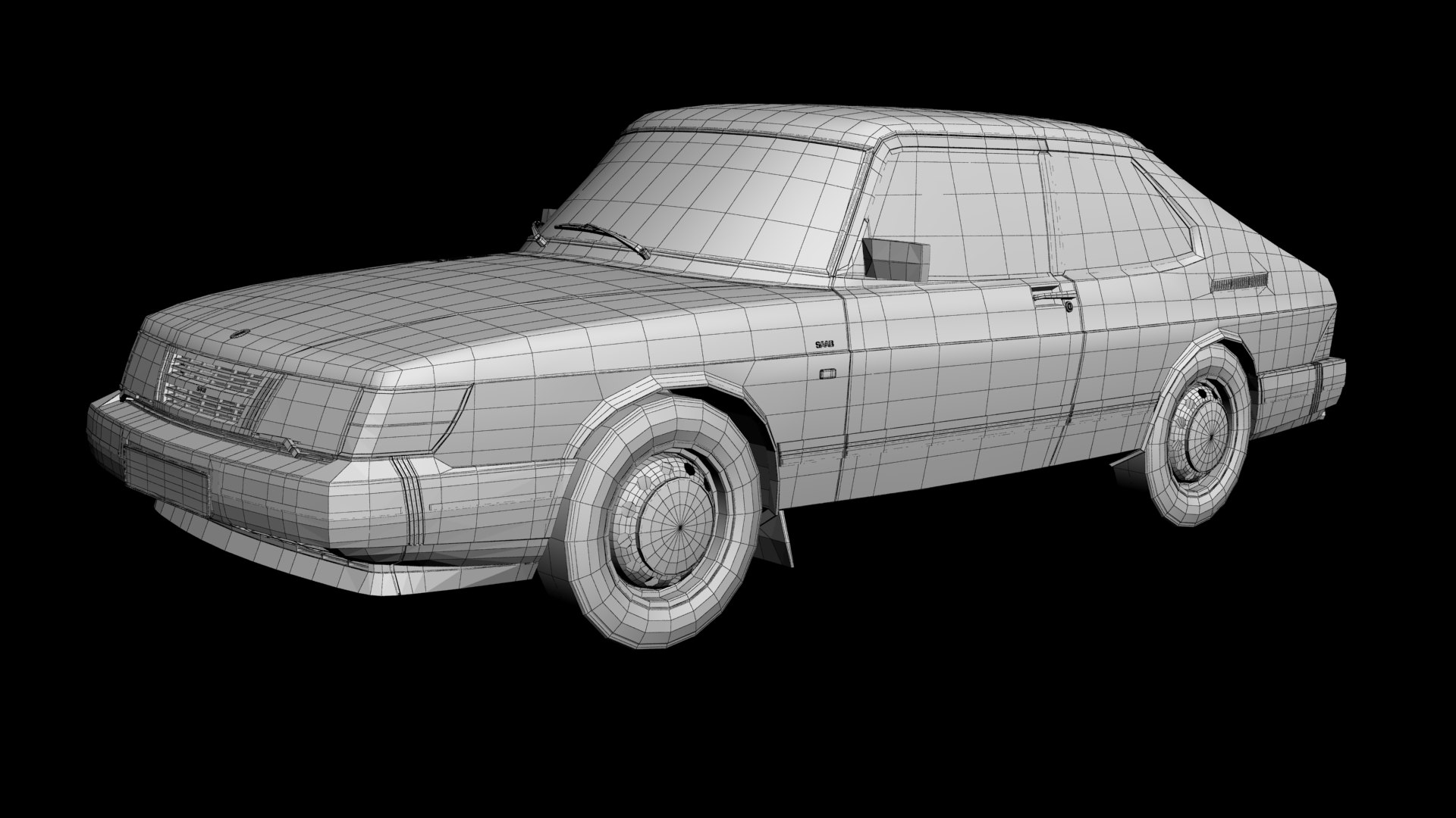 3D Saab 900 3-door Model - TurboSquid 2415904