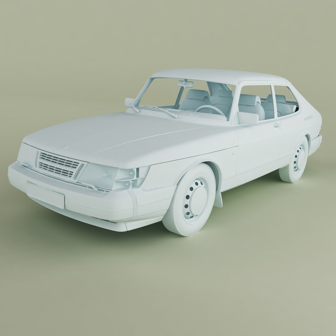 3D Saab 900 3-door Model - TurboSquid 2415904