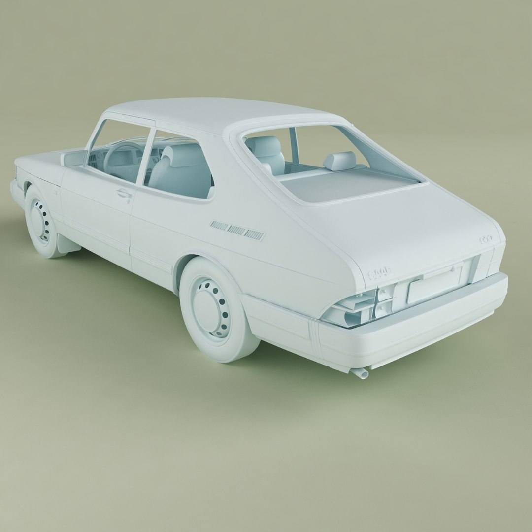 3D Saab 900 3-door Model - TurboSquid 2415904