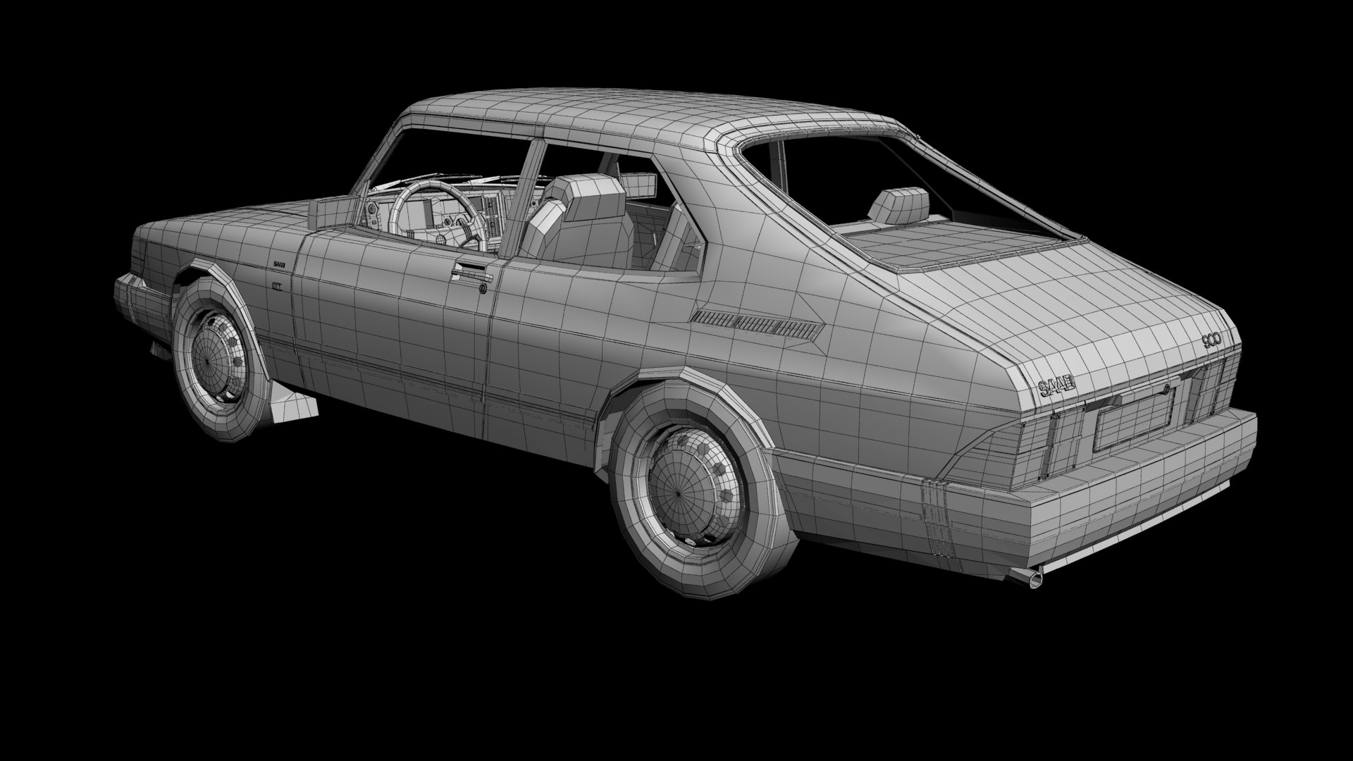 3D Saab 900 3-door Model - TurboSquid 2415904