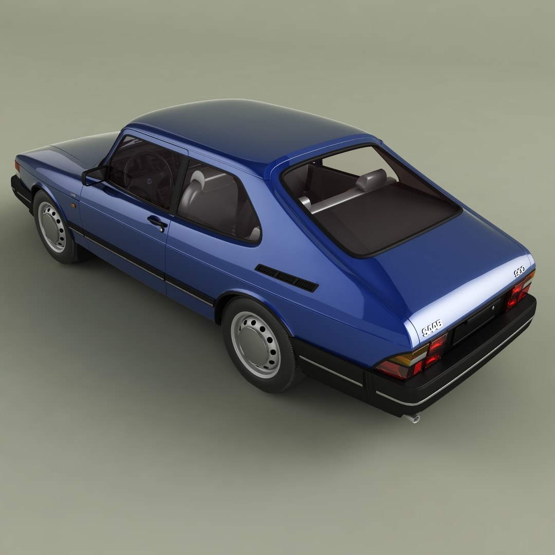 3D Saab 900 3-door Model - TurboSquid 2415904