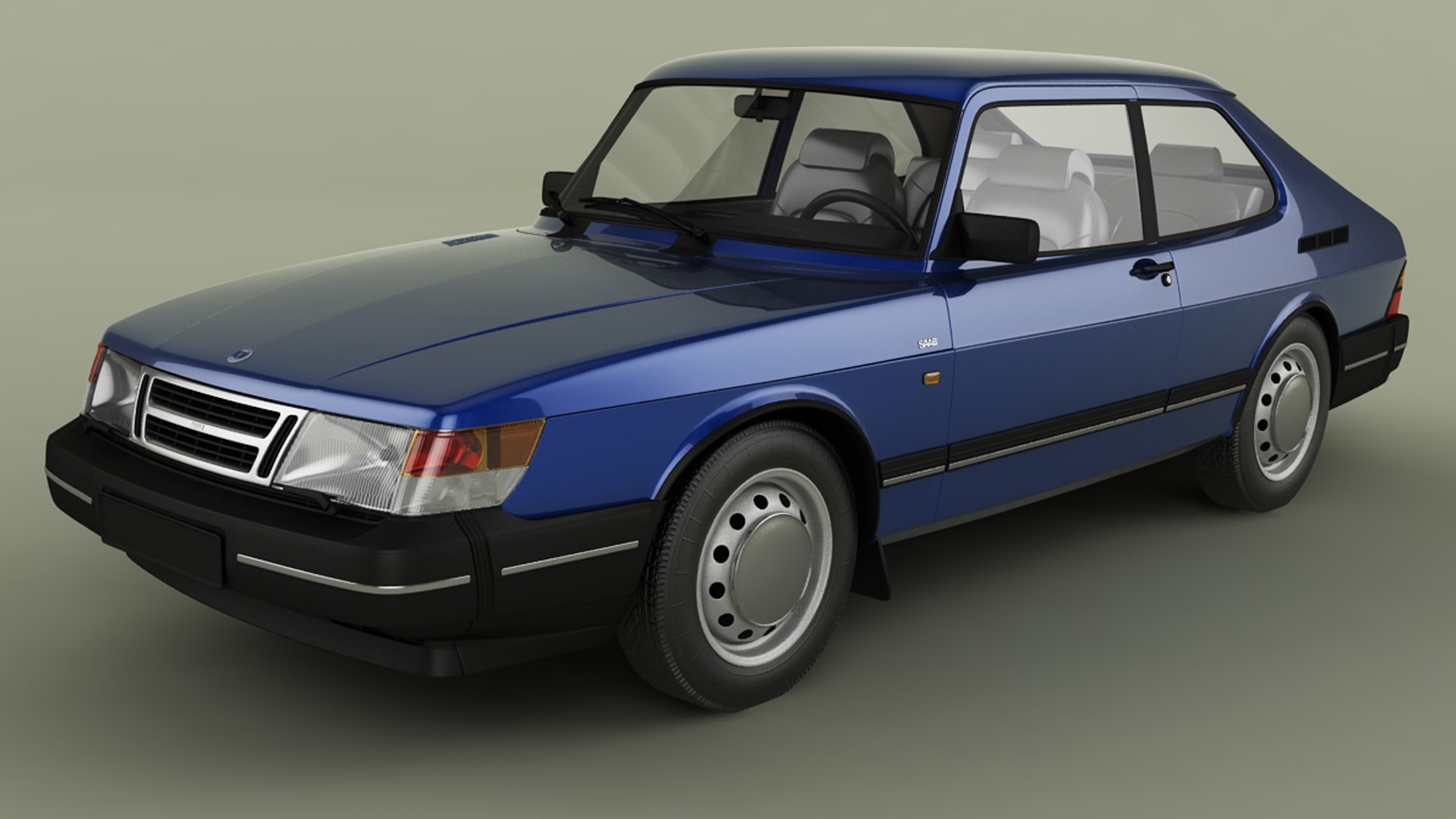 3D Saab 900 3-door Model - TurboSquid 2415904
