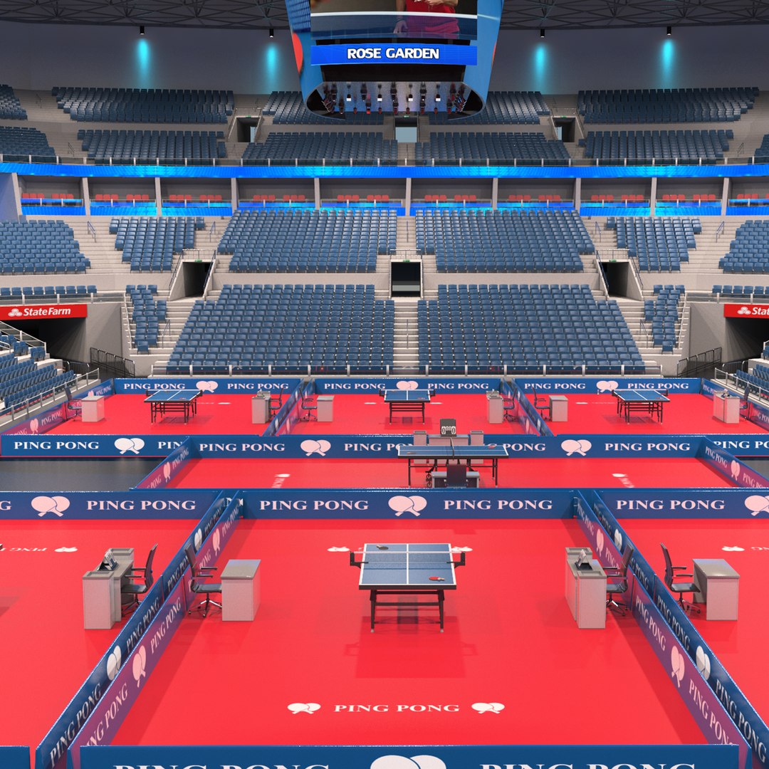 Table Tennis Arena 3D model - TurboSquid 2102680