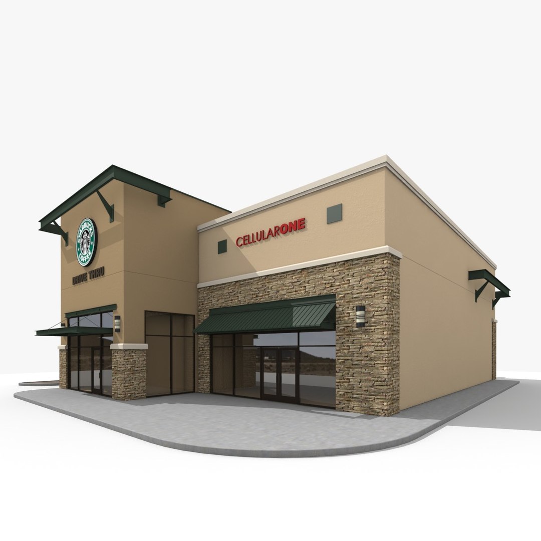 3d Model Starbucks Restaurant