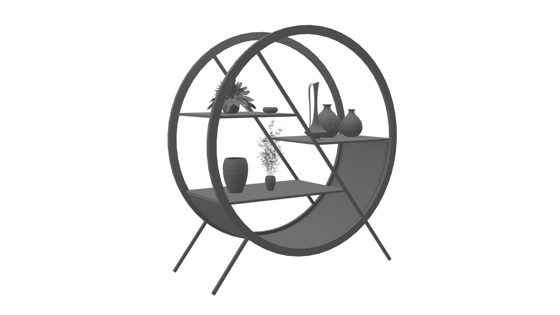 3D GOLDEN CIRCLE WHEEL TABLE - TurboSquid 2081039