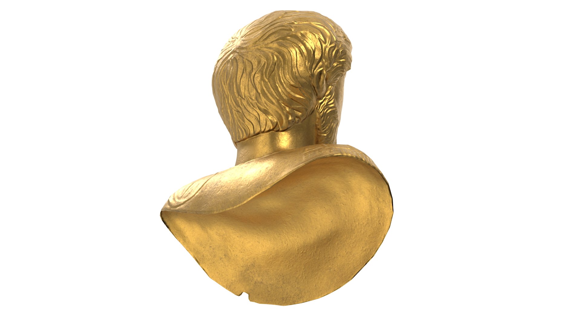 3D Golden Bust Of Marcus Aurelius Model - TurboSquid 2302395