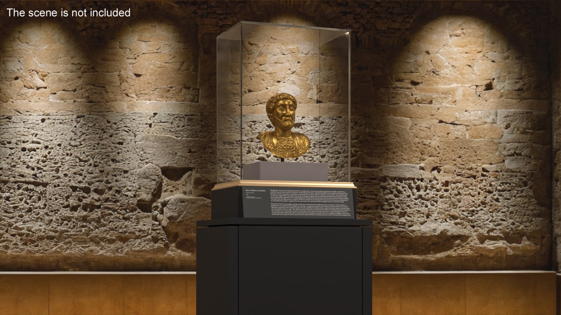 3D Golden Bust Of Marcus Aurelius Model - TurboSquid 2302395