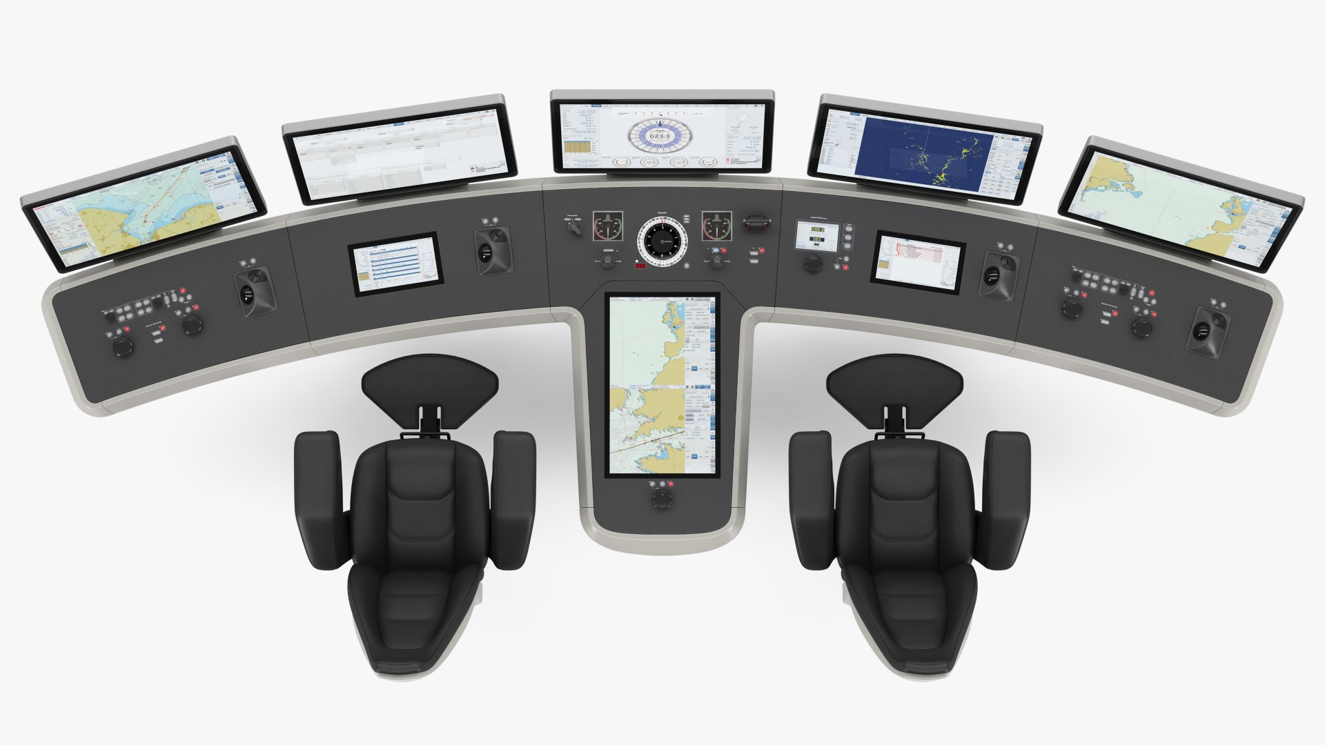 Ship Bridge Console V2 3D - TurboSquid 2208034