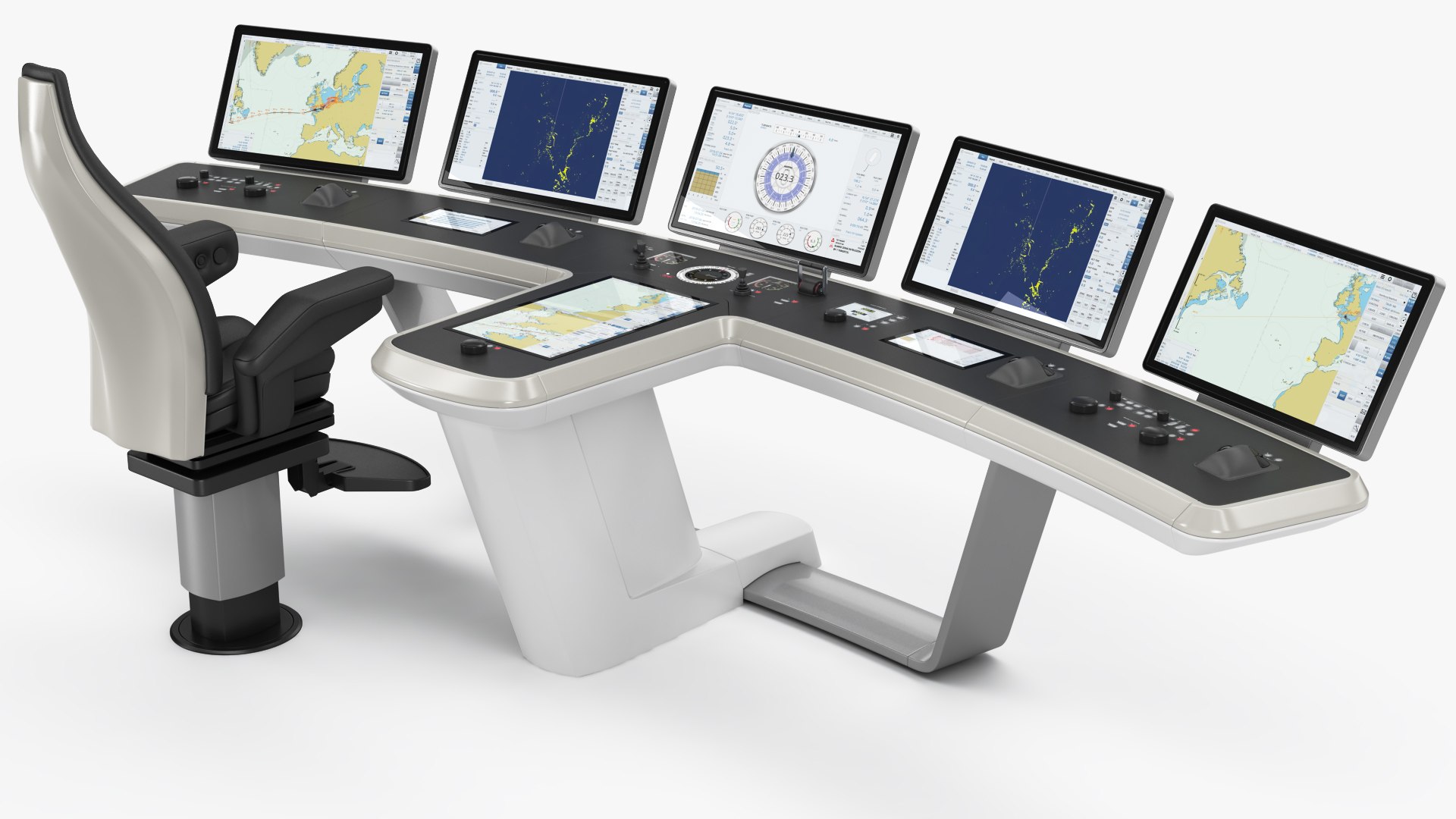 Ship Bridge Console V2 3D - TurboSquid 2208034