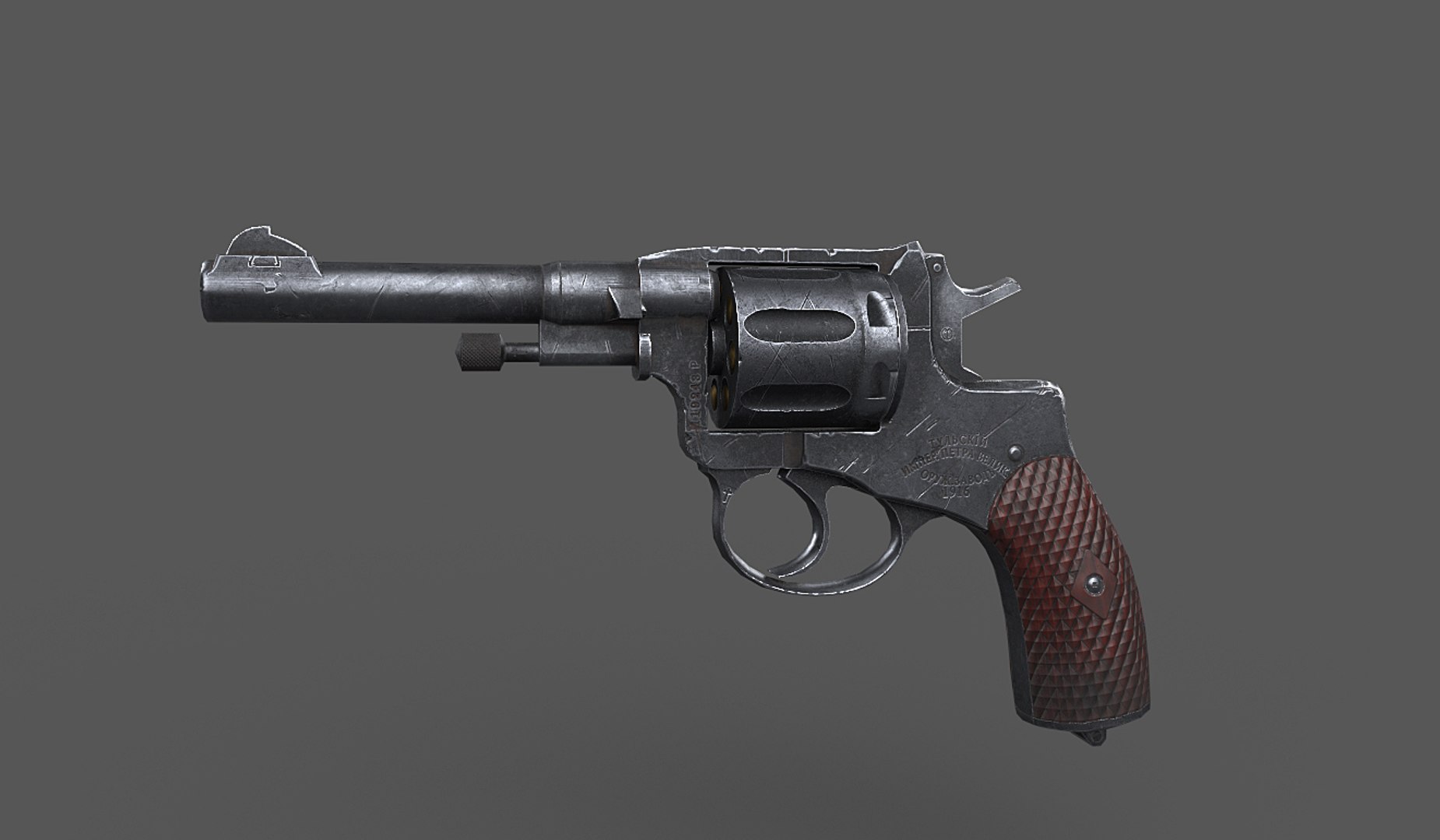 3d nagant m1895 model