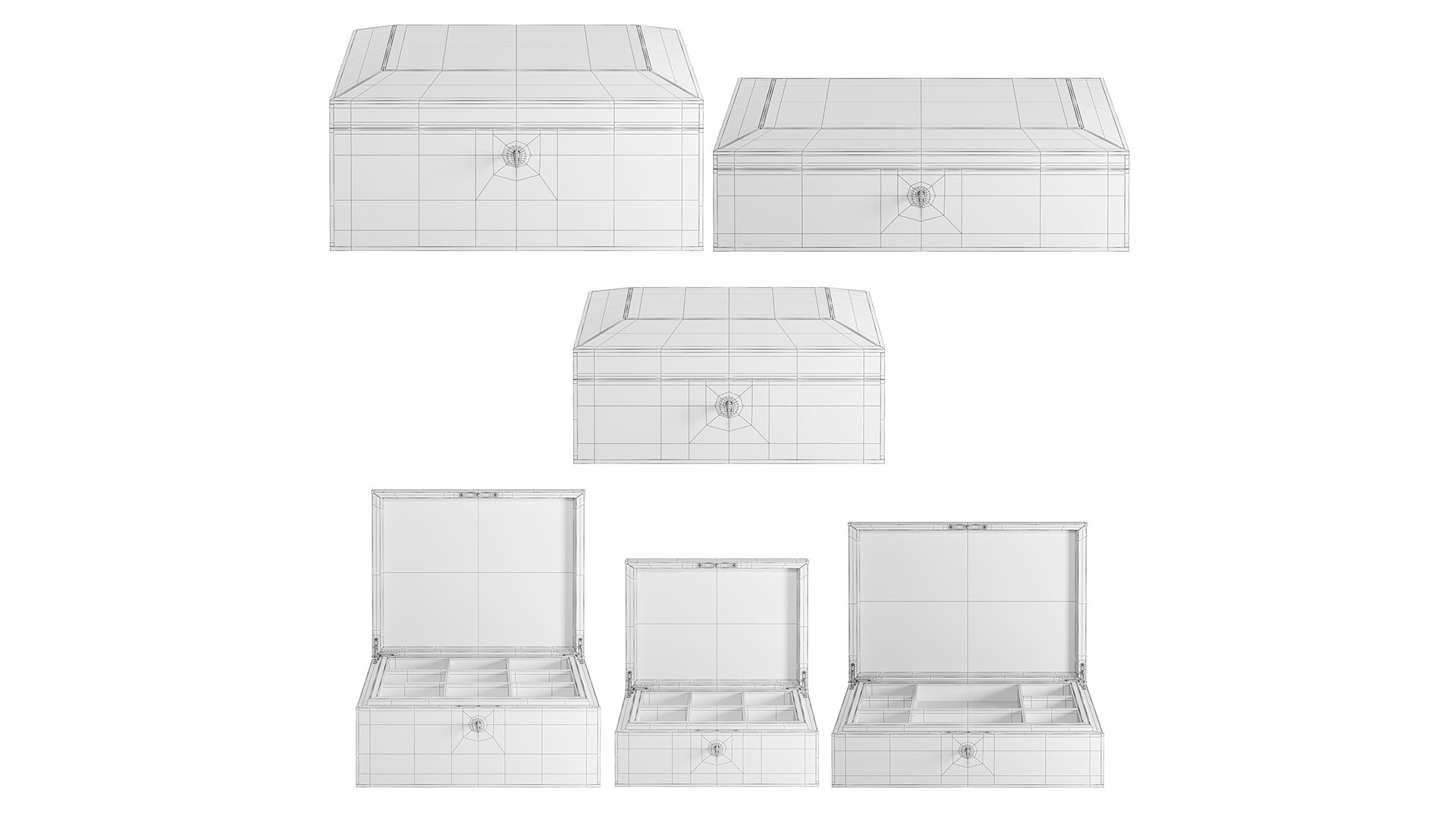 Jewelry Box Set 3D Model - TurboSquid 2184513