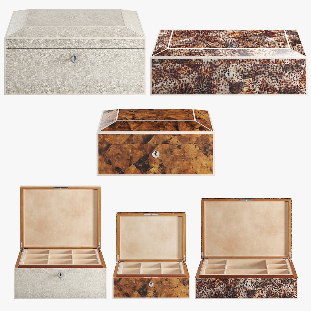 Jewelry Box Set 3D Model - TurboSquid 2184513