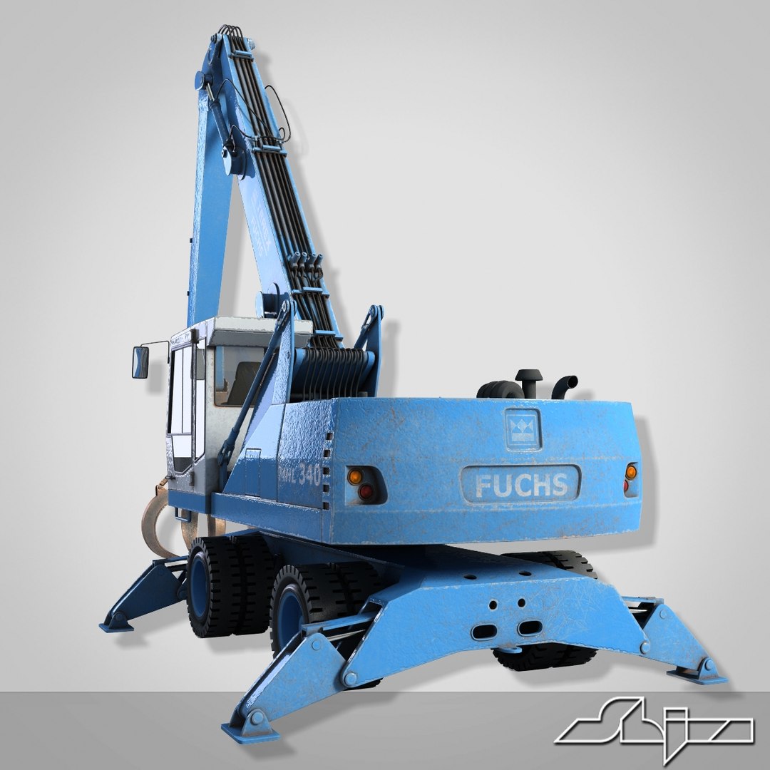 Fuchs Industrial Excavators Mhl 3d 3ds