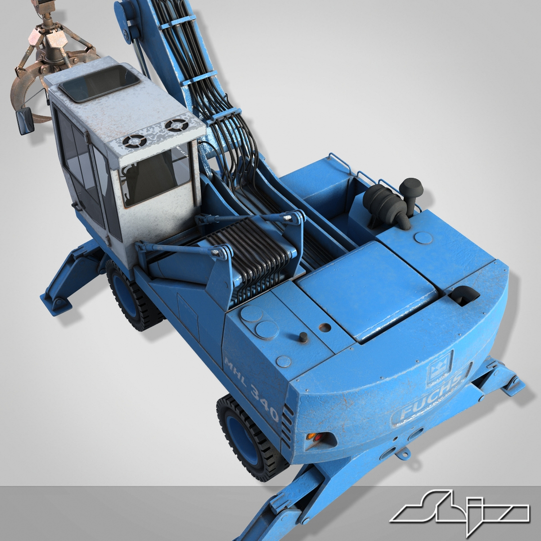 fuchs industrial excavators mhl 3d 3ds