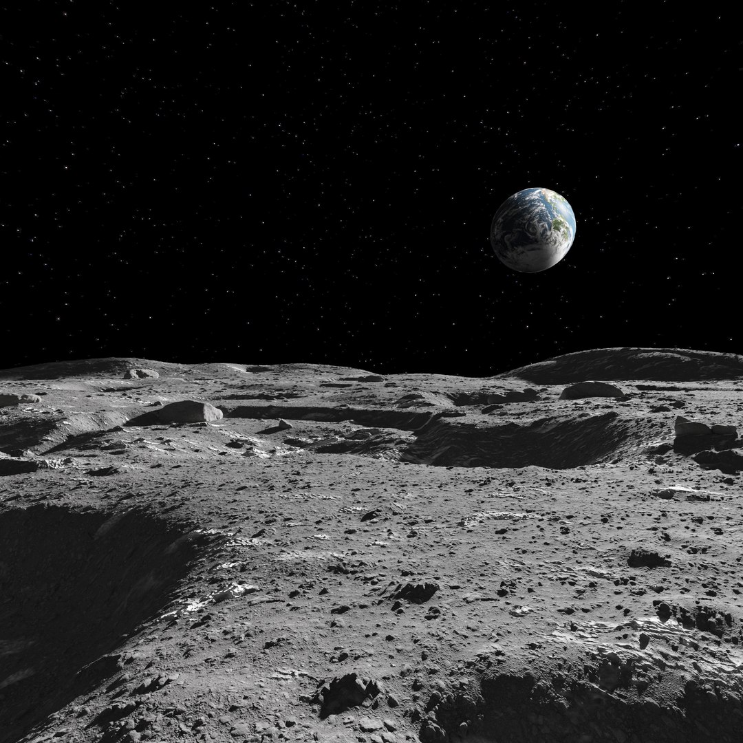 Moon Surface 3D Model - TurboSquid 1678465