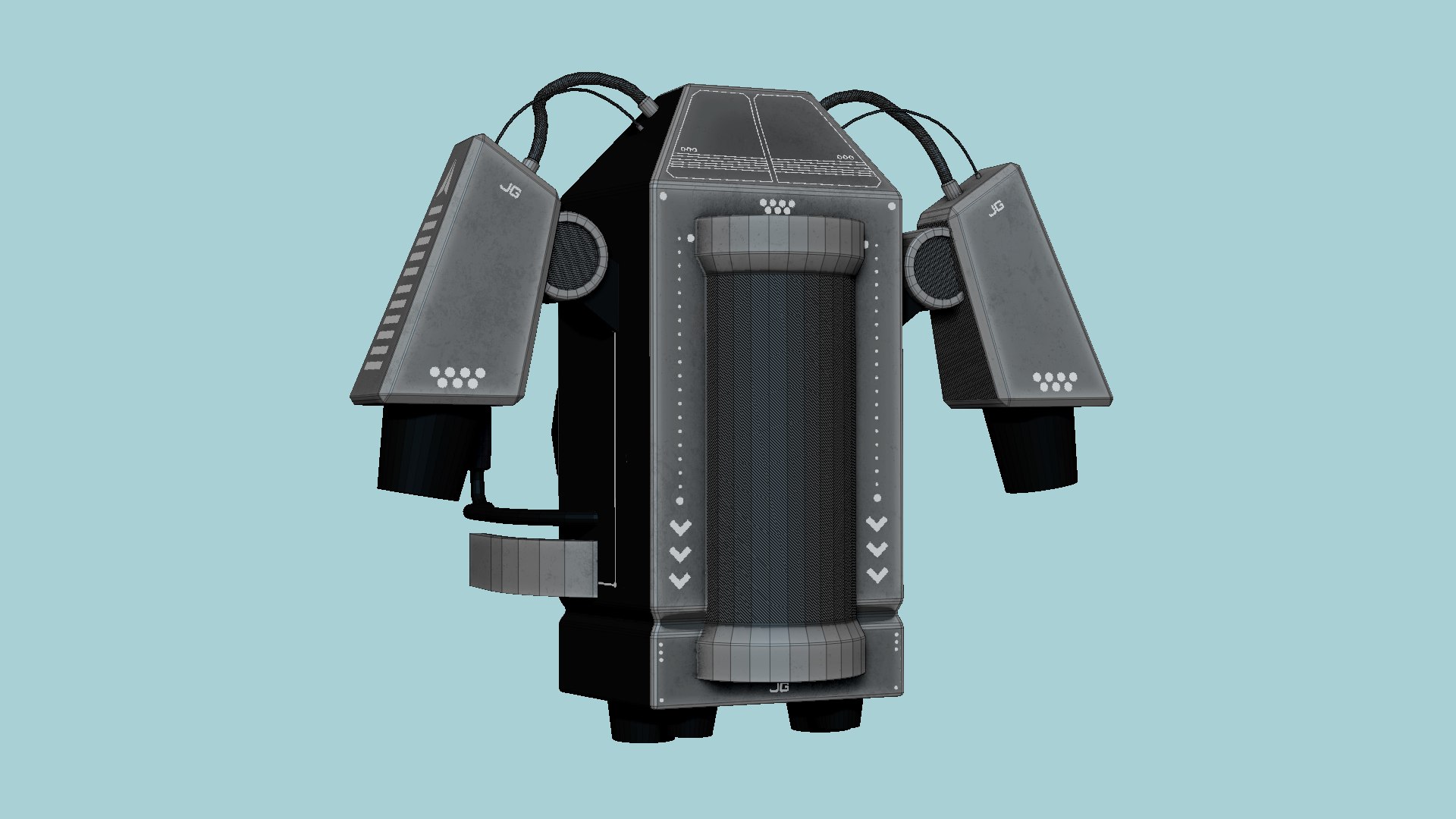 3D Jetpack G07 Steel - SciFi Character Design - TurboSquid 1965957