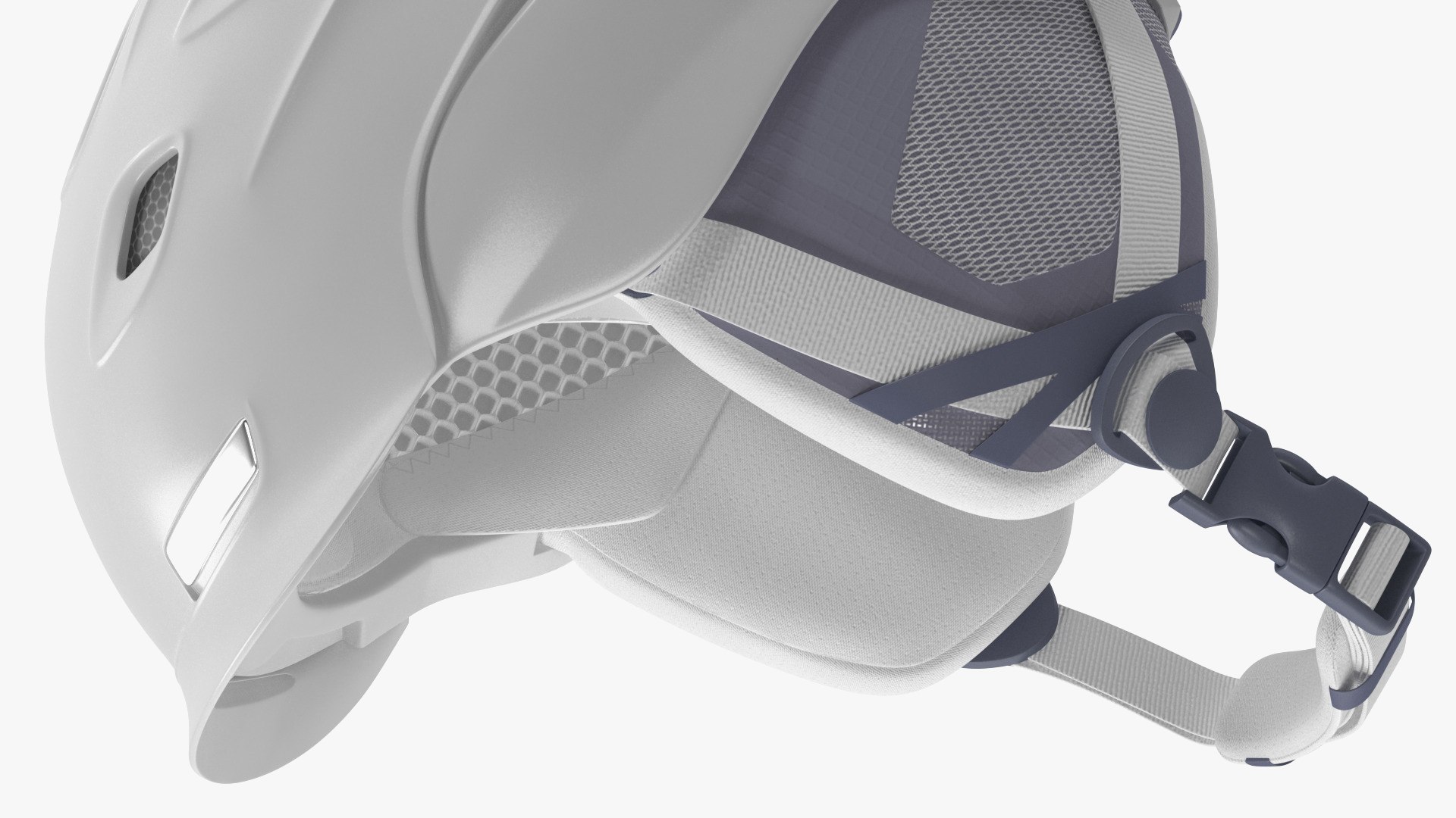 White Snowboard Helmet 3D - TurboSquid 2104090