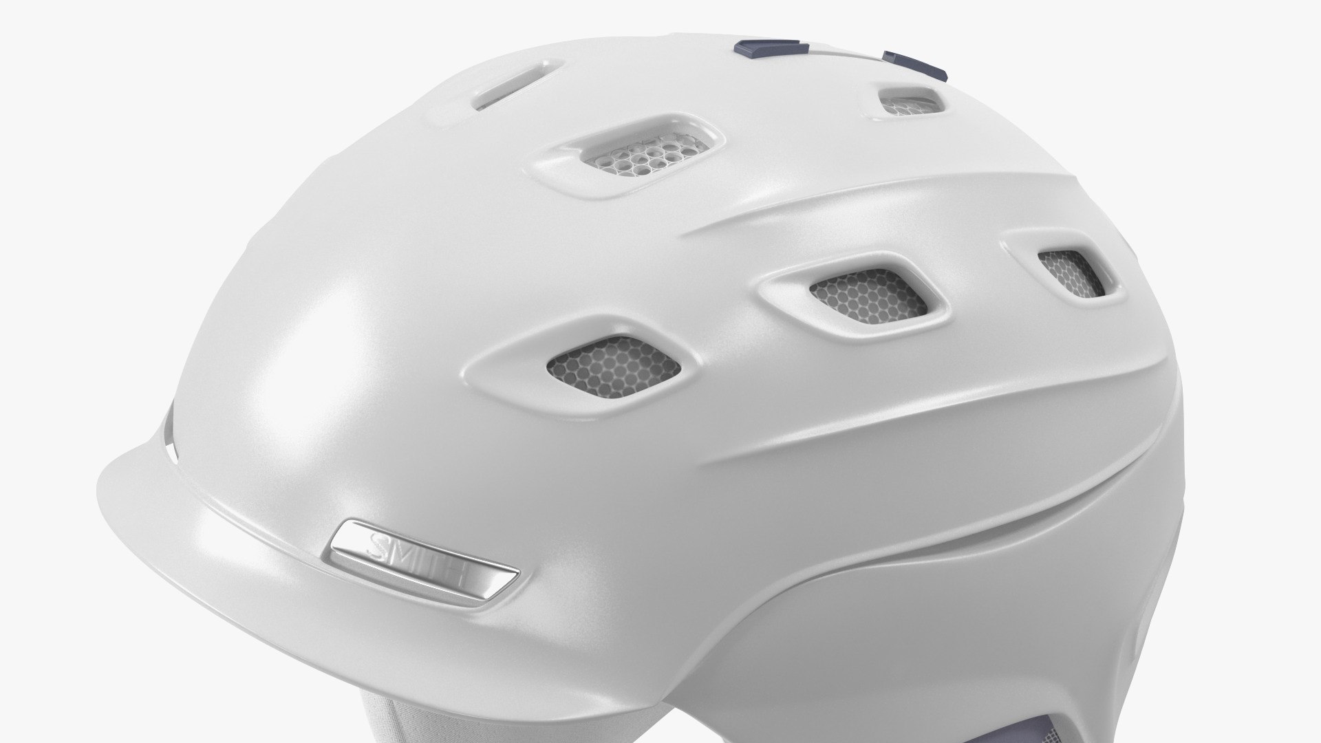 White Snowboard Helmet 3D - TurboSquid 2104090