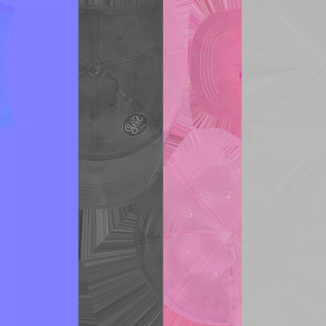 3D Girl Cap Pink 01 - TurboSquid 2065266