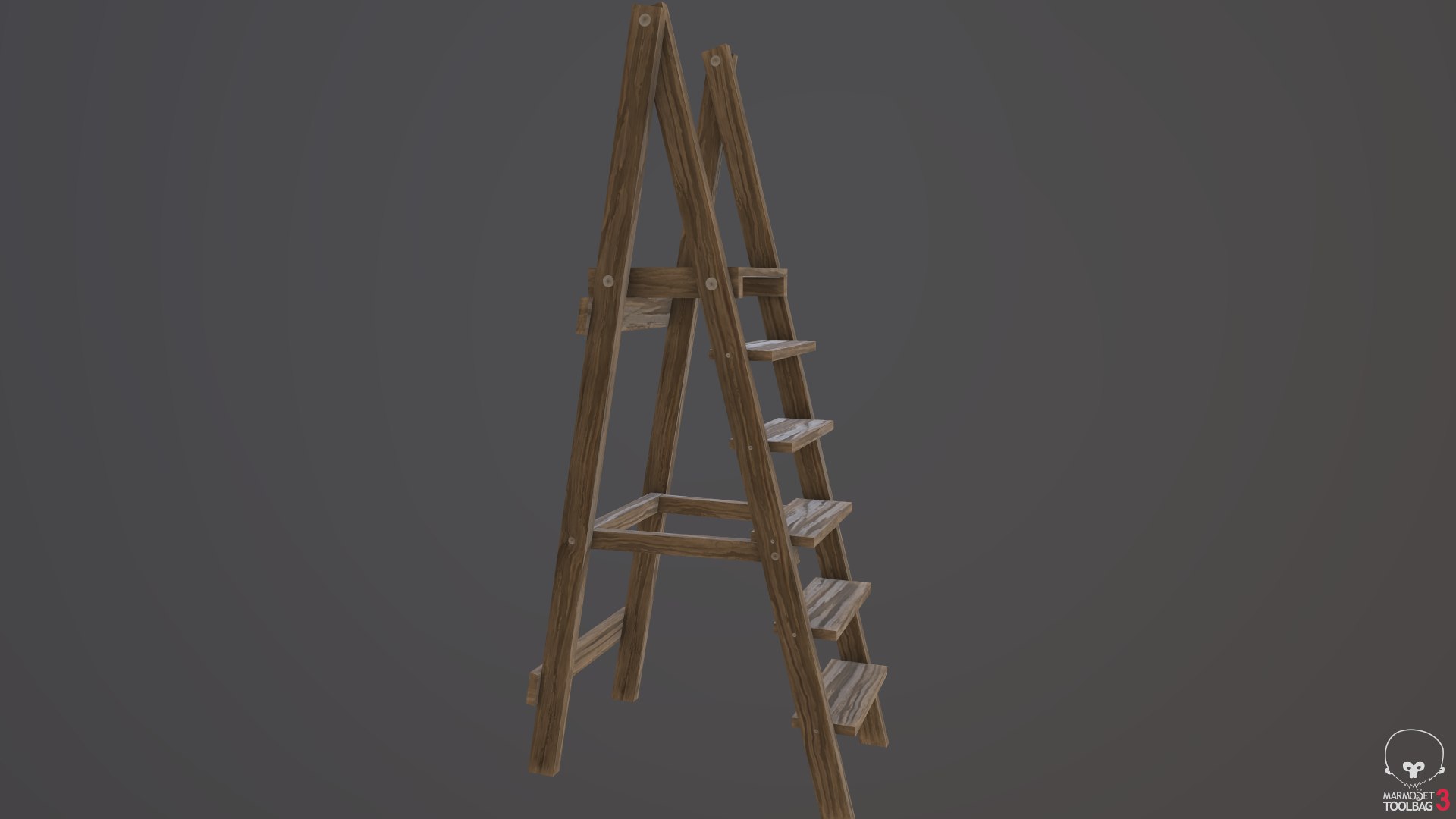 3D Model Wooden Ladder - TurboSquid 1453086