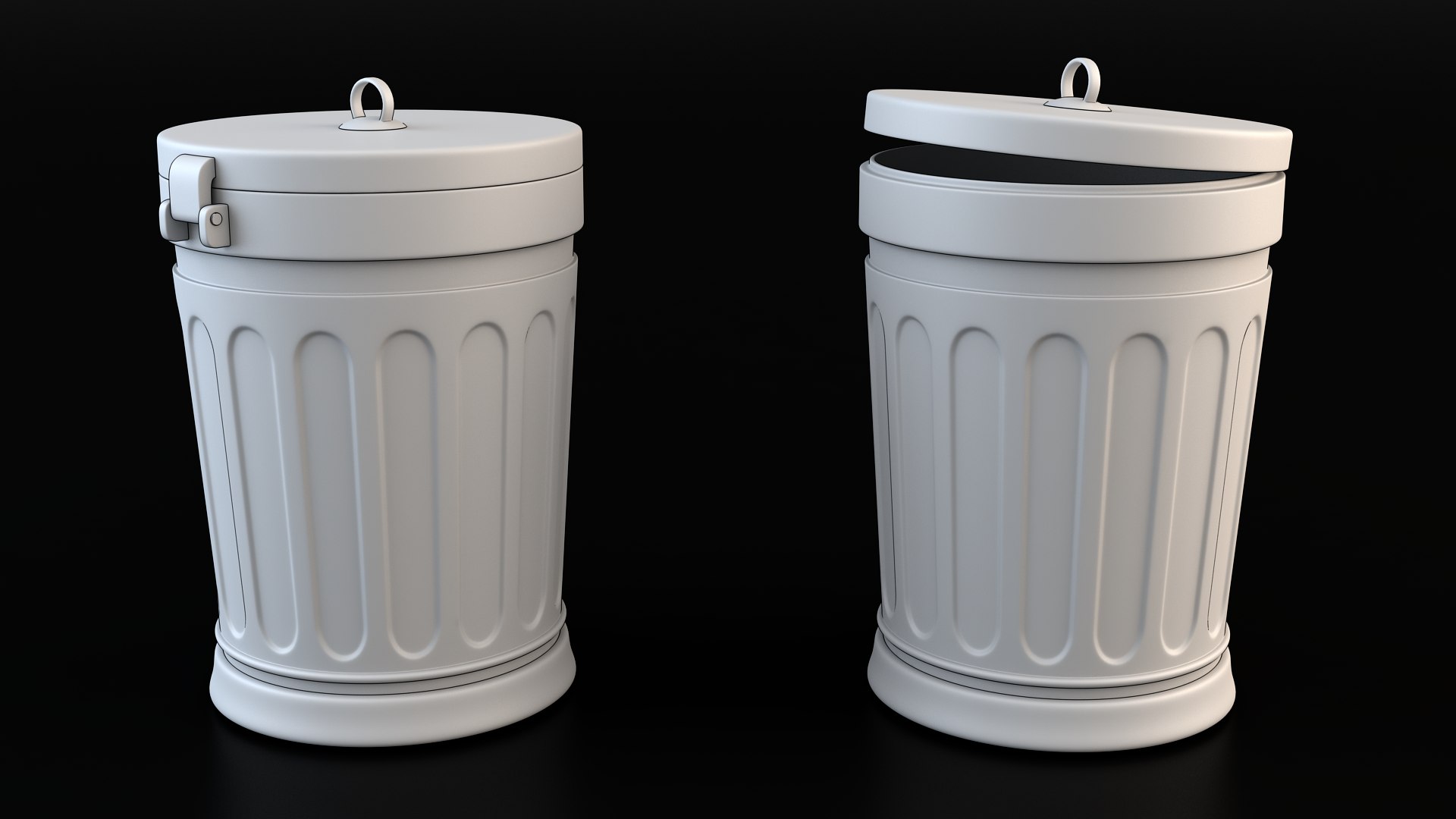 3D Trash Can Collection - TurboSquid 2309746