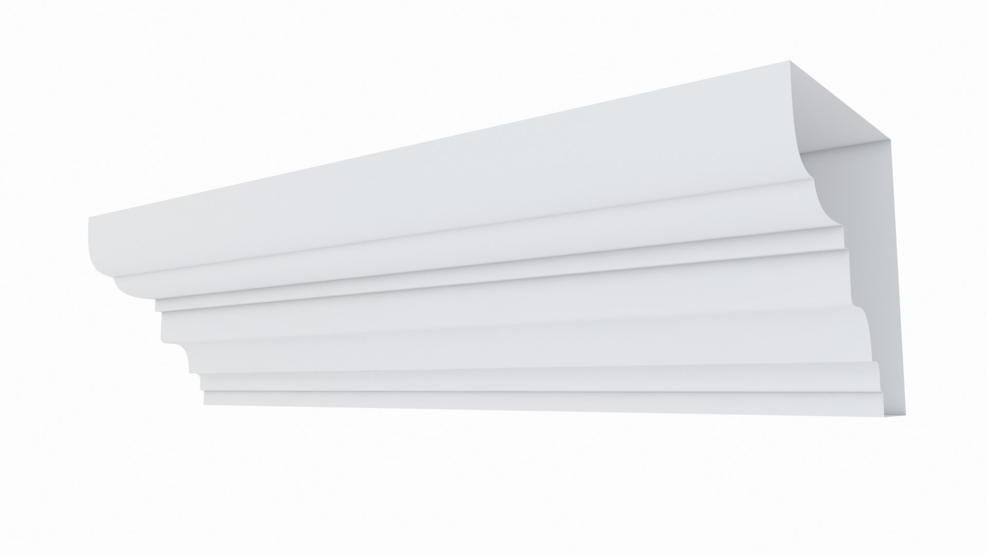 3D Cornice 114 Straight Model - TurboSquid 2027202