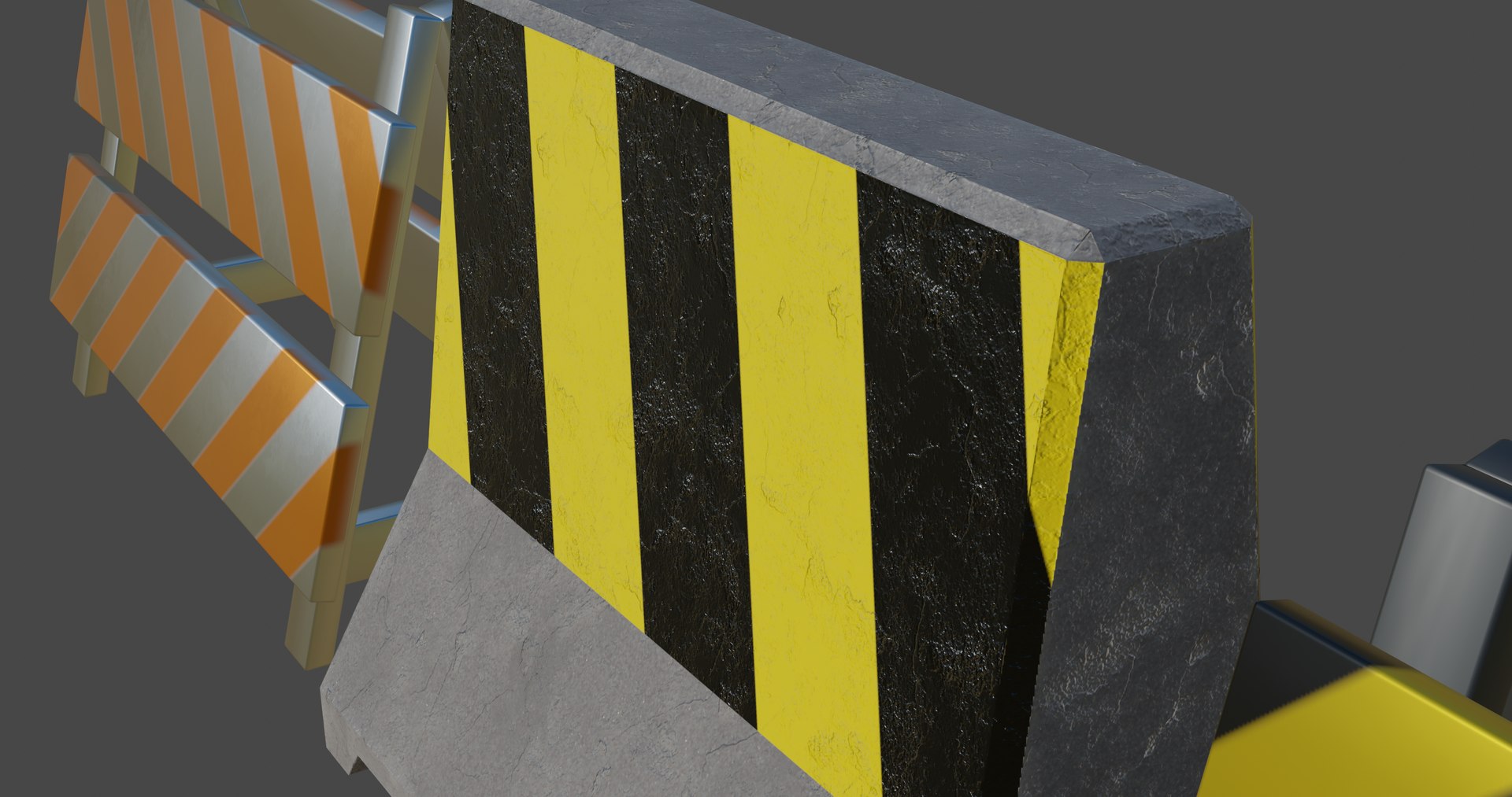 3D Low Poly Barrier Pack - TurboSquid 2201110