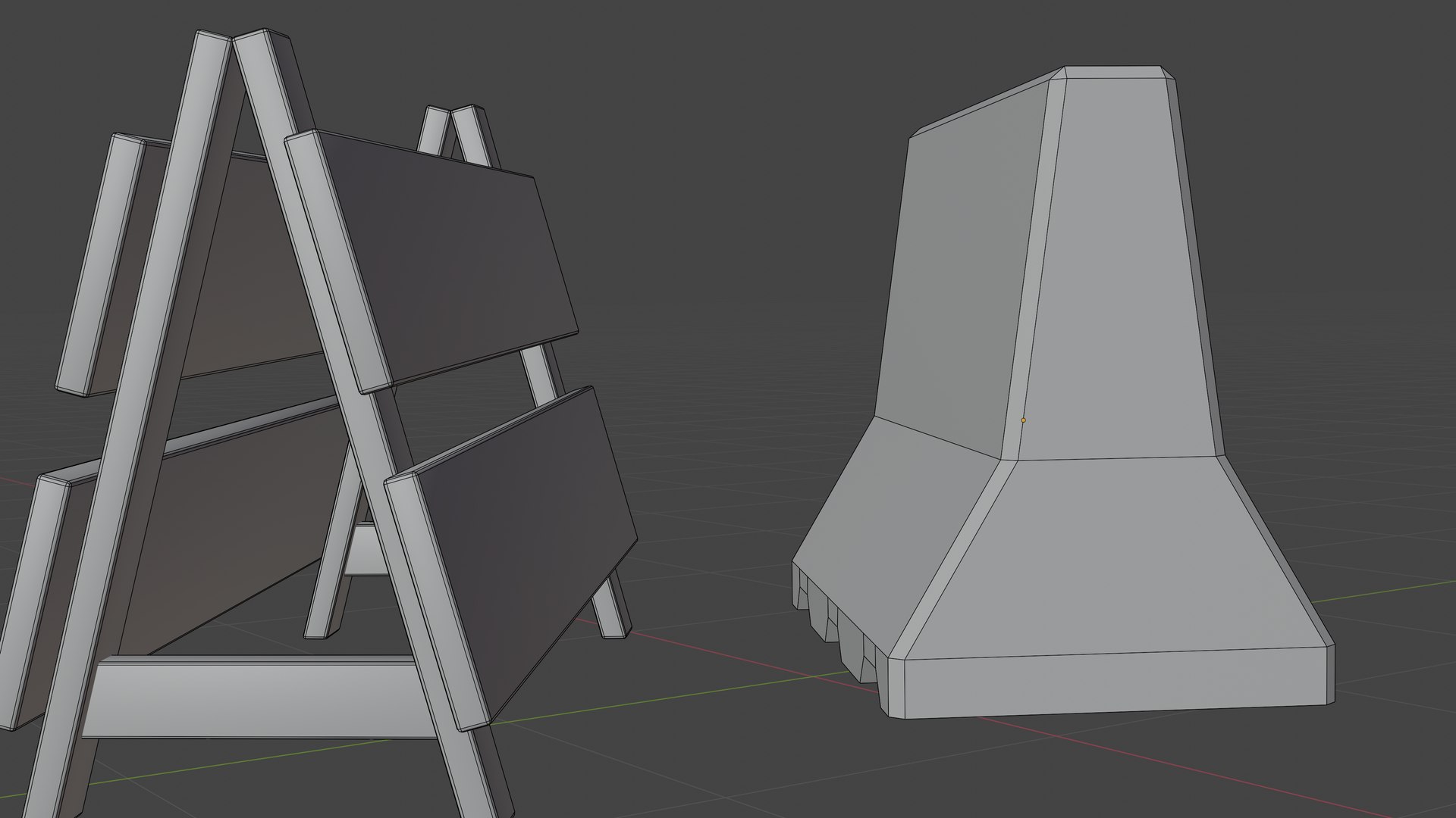 3D Low Poly Barrier Pack - TurboSquid 2201110