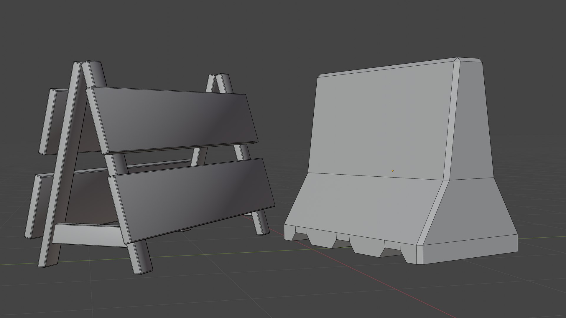 3D Low Poly Barrier Pack - TurboSquid 2201110