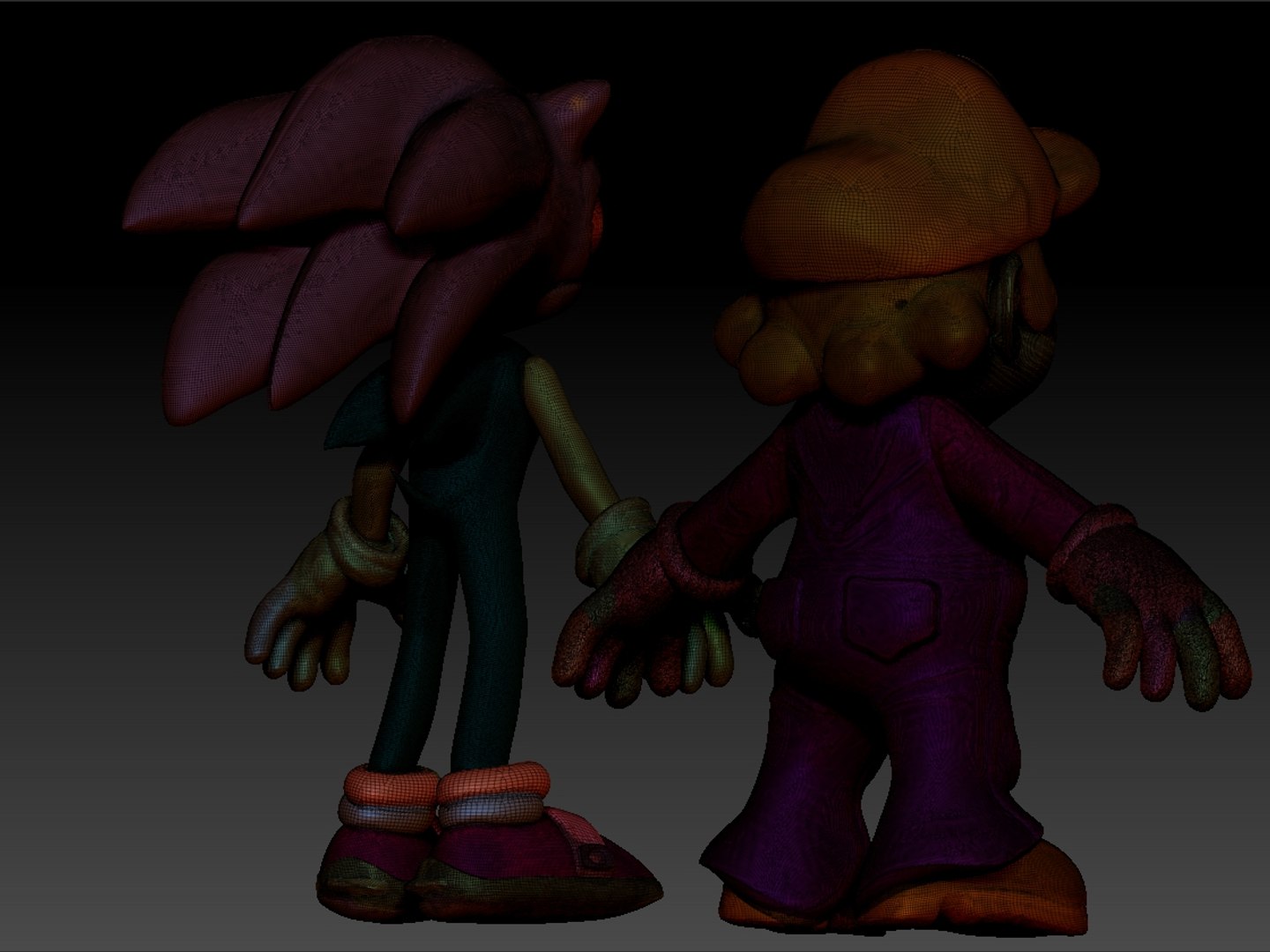 3d model mario sonic