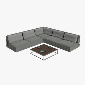 Sectional Sofa 3D Models for Download | TurboSquid