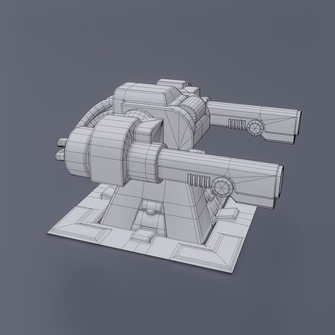 Scifi Turret 3D Model - TurboSquid 1677151
