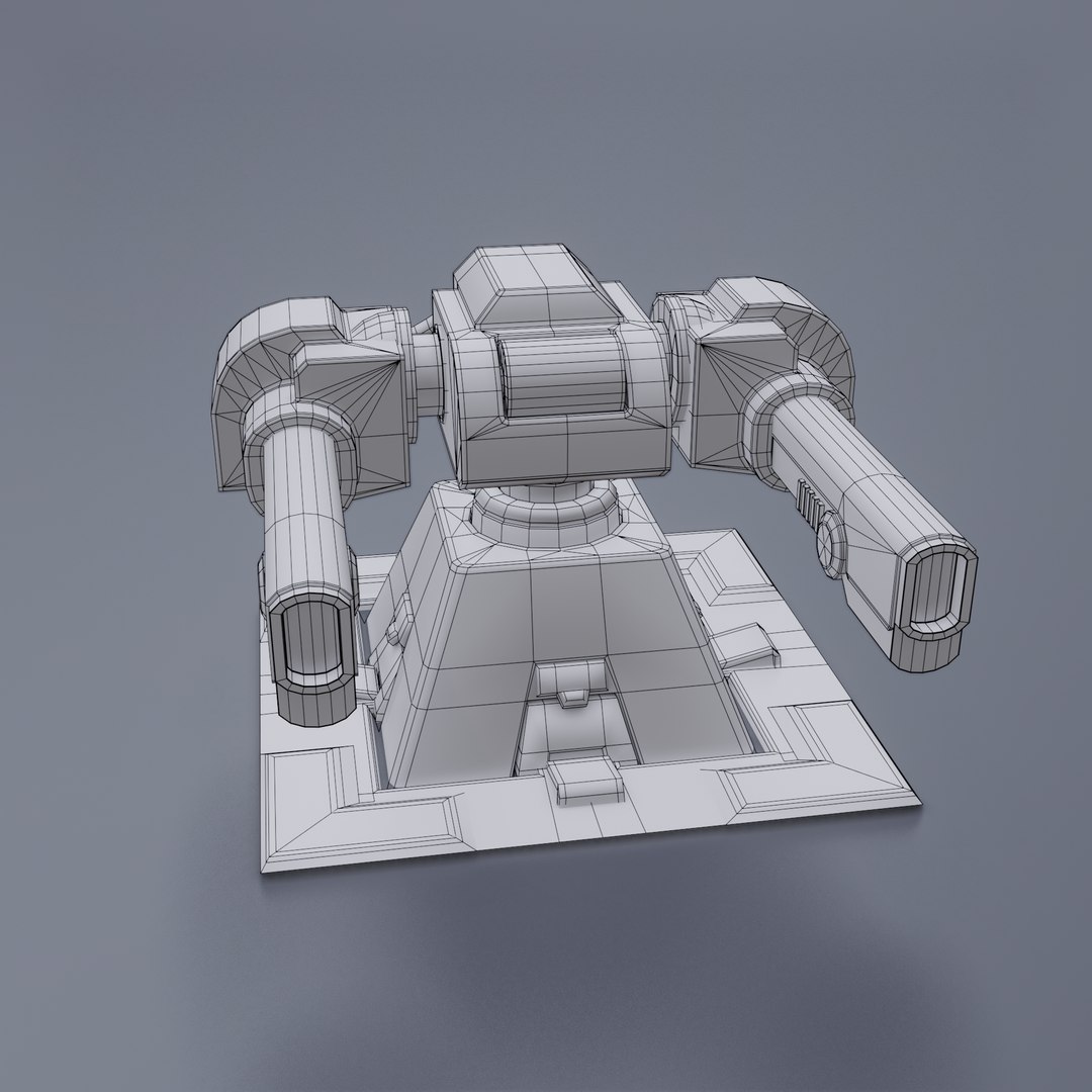 Scifi Turret 3D Model - TurboSquid 1677151